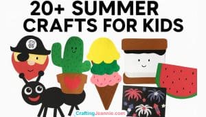 20+ Summer Crafts for Kids (Free Templates) - Crafting Jeannie