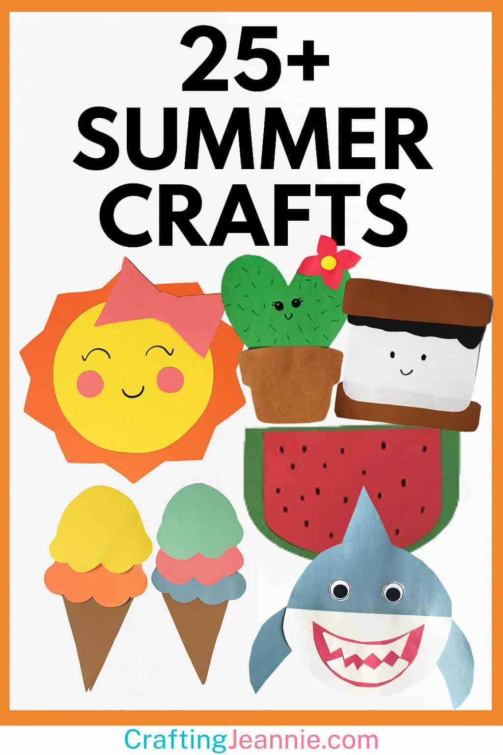 20+ Summer Crafts for Kids (Free Templates) - Crafting Jeannie