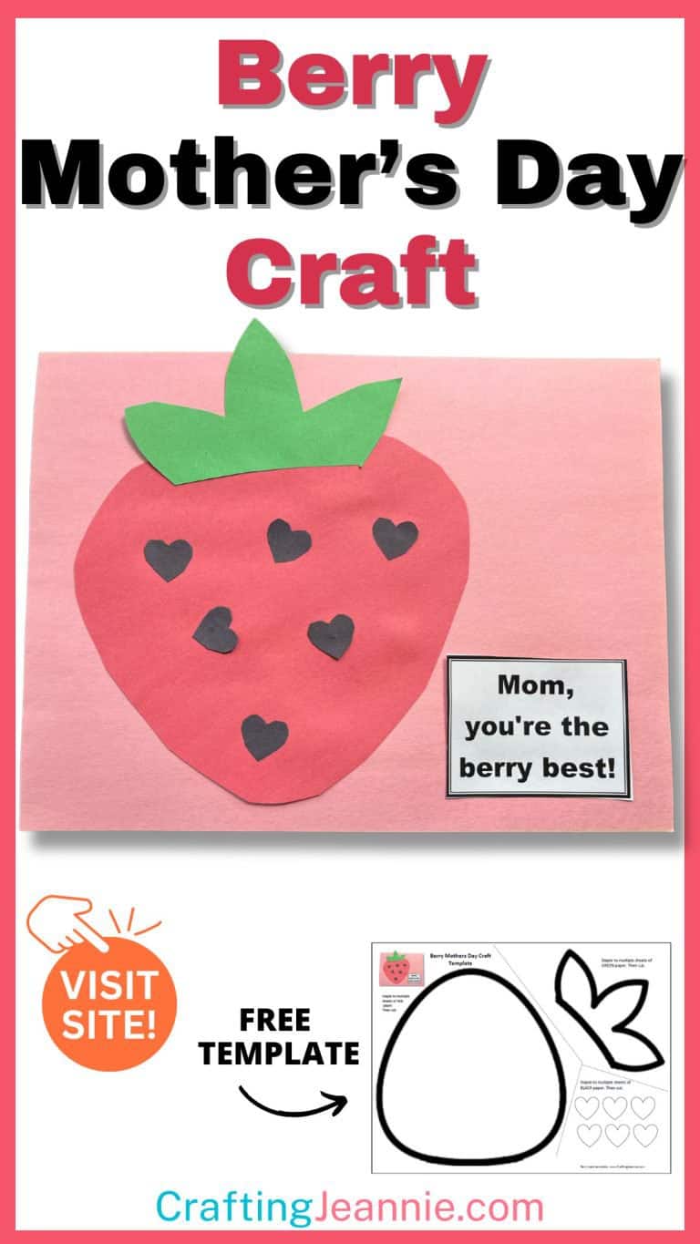 Berry Mothers Day Craft (Free PDF) - Crafting Jeannie