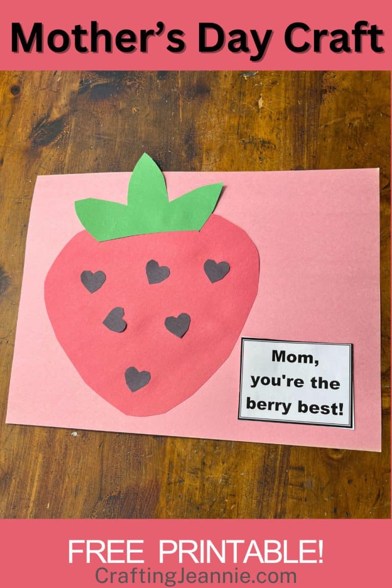 Berry Mothers Day Craft (Free PDF) - Crafting Jeannie