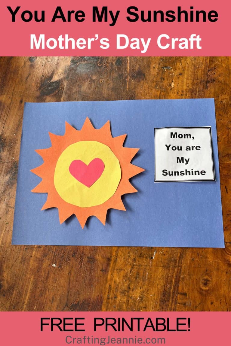 You Are My Sunshine Mom (Free PDF) - Crafting Jeannie